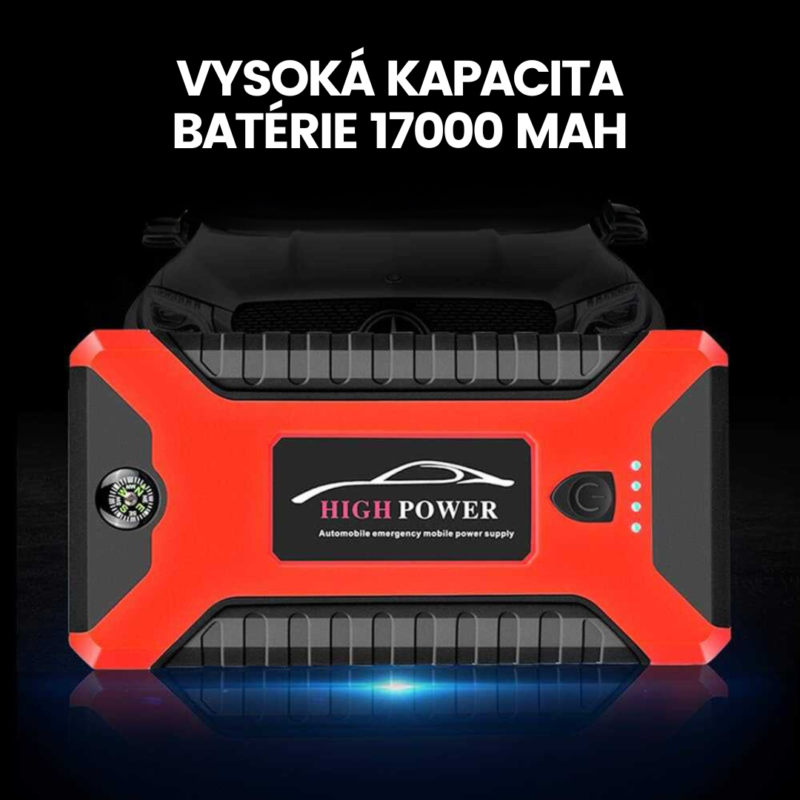 Jump Starter® - Autobatéria, Nabíjačka 12V napájanie, Štartér motora ...